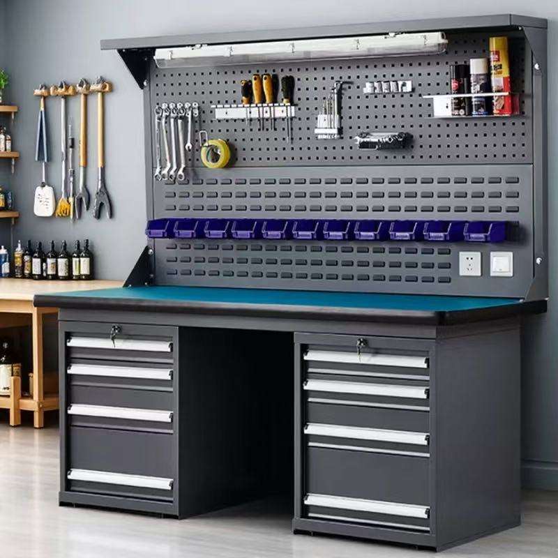 Heavy-Duty Adjustable Lab Worktable Multi-Drawers Customizable Color ...