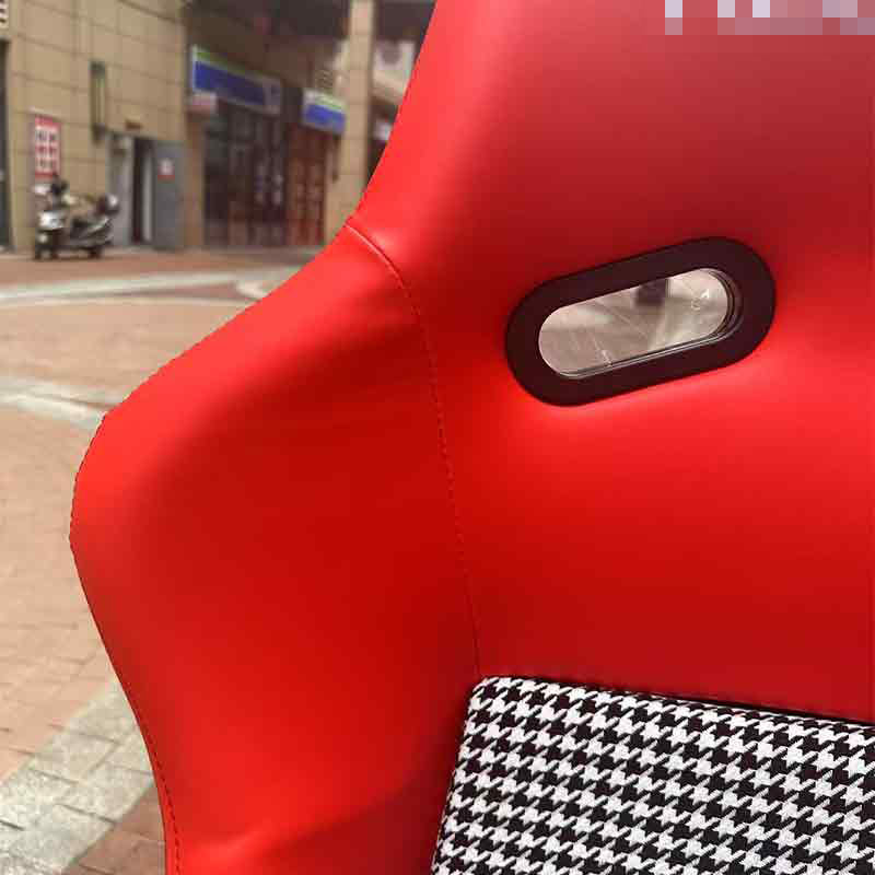 T01 Universal fixed bucket racing seat, carbon fiber embroidered fabric ...