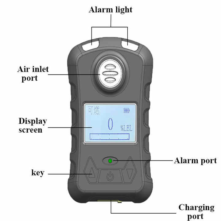 ATEX Certified Gas Detector Combustible Gas & CO Leak Detector Hydrogen ...