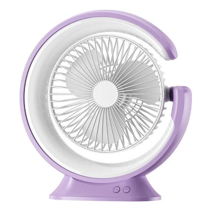 Portable USB Type-C LED Lamp Air-Circulating Fan Three-Speed ...