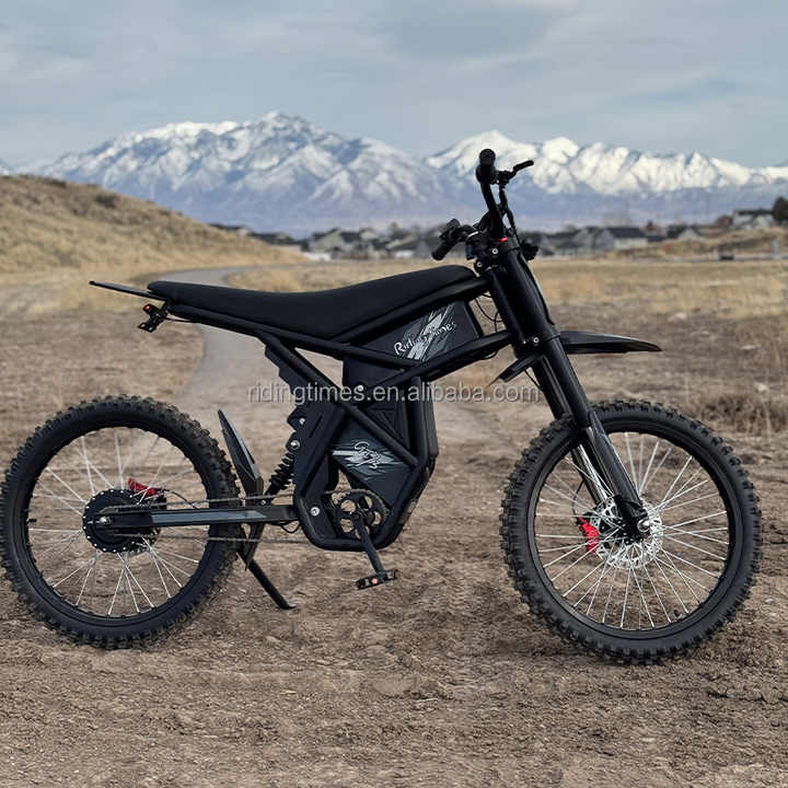 Ridingtimes GT73 2000W 48V Electric Mountain Dirt Bike 18.2AH*2 36.4Ah ...