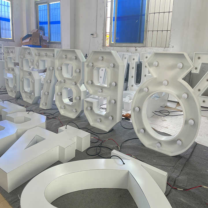 Customize 3ft 4ft LED Metal Letters Huge Numbers Baby Letters for ...