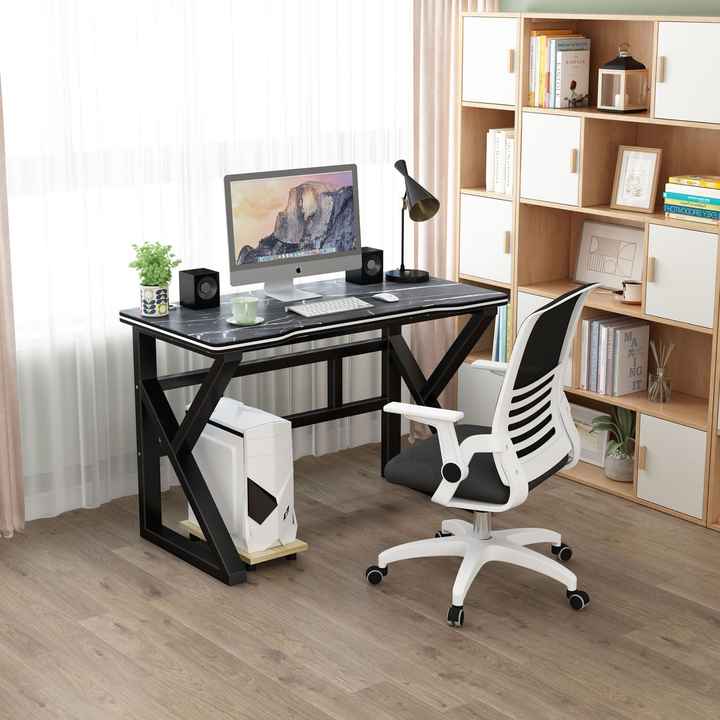 Wholesale Modern Black and White Gaming Desk for Home Office