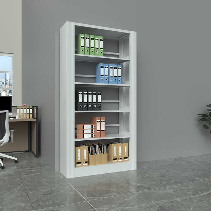 Bookshelf Metal Library Book Storage Display Cabinet Living Room Book ...