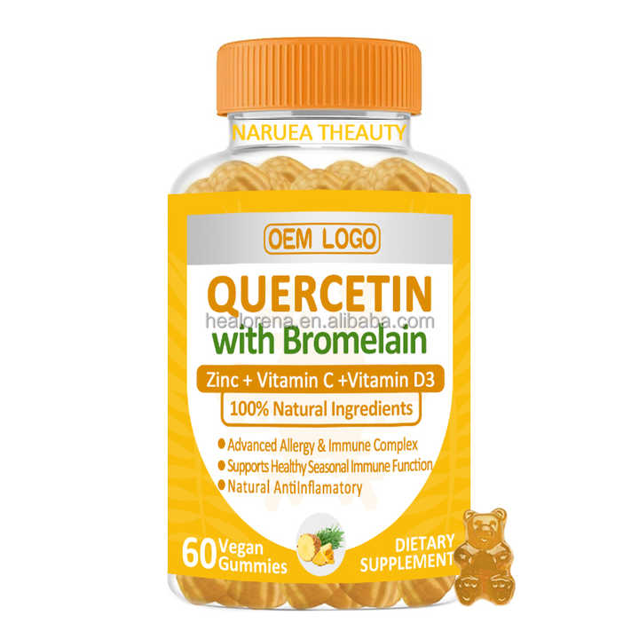 Quercetin Gummies (30 and 60 Count) Packs ODM OEM Private Label Immune ...
