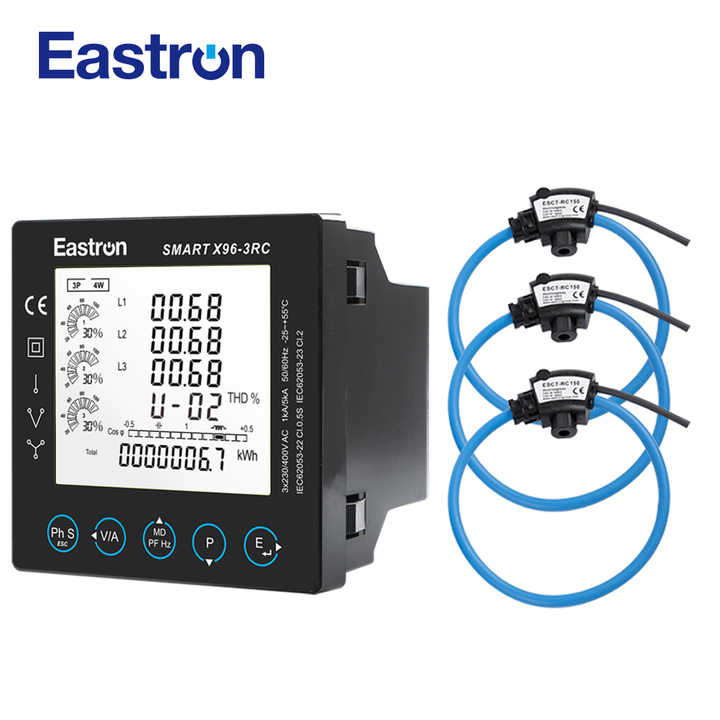 Eastron Smart X96-3RC 5kA Primary Current Digital Panel Meter with ...