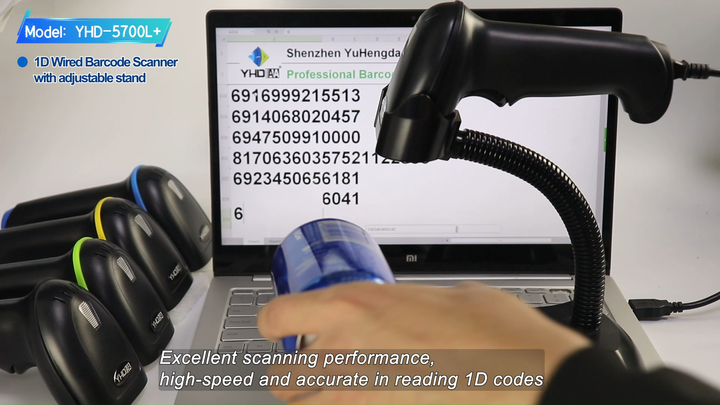 Wireless Barcode Scanner with USB Cradle Charging Base Handheld 1D ...