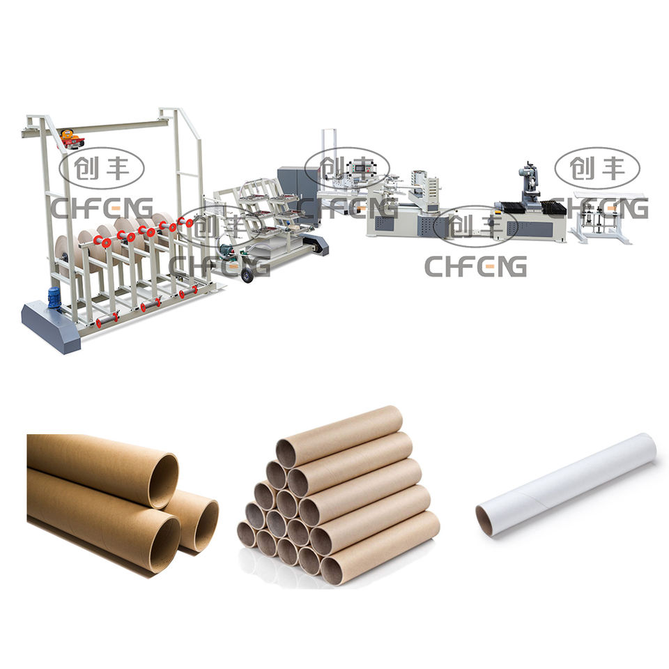 CFJG-50 Automatic Spiral Cardboard Winding Paper Tube Core Making ...