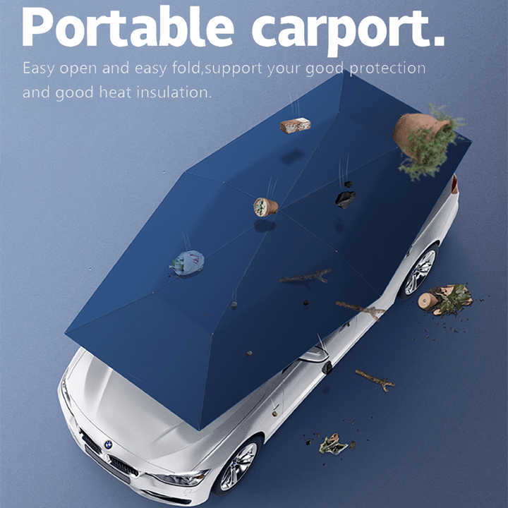 Foldable Semi-Automatic Car Sun Shade Umbrella for Windshield, OEM