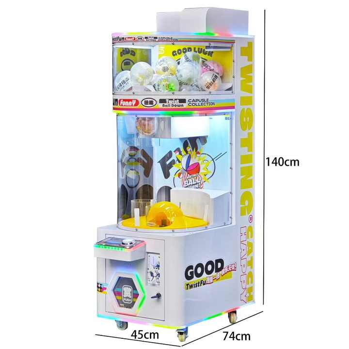 Amusement Park Coin Operated Gacha Gachapon Machine Kids Arcade Game ...