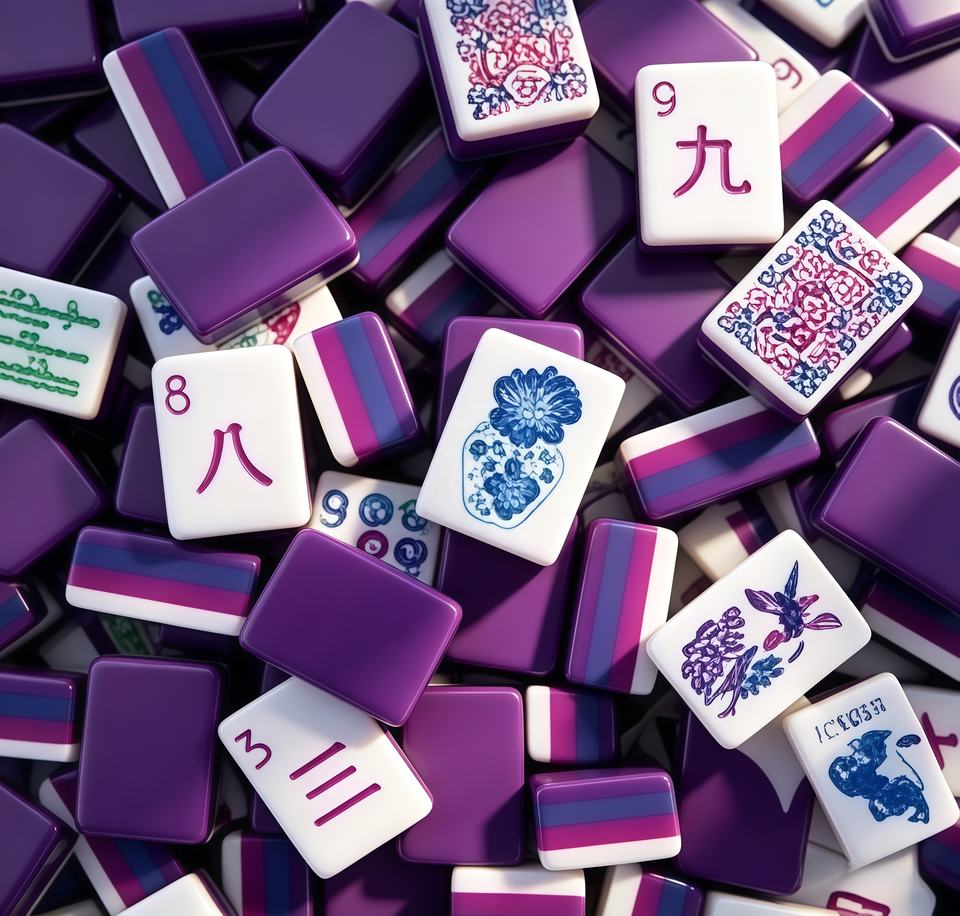 Premium Modern Luxury American Mahjong Tiles Mat Waterproof Custom ...