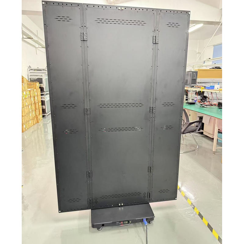 Tri-Fold LED Poster Screen P1.53 P1.86 P2 P2.5 GOB Indoor Double-Fold ...