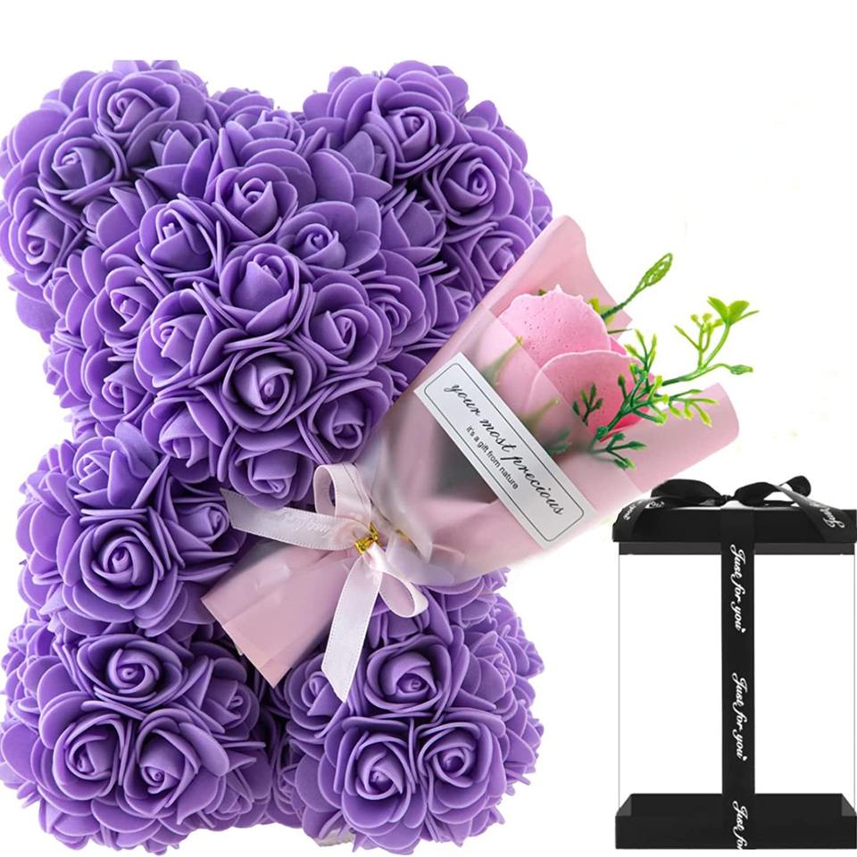 25cm PE Foam Artificial Rose Flower Modern Design Environment-Friendly ...