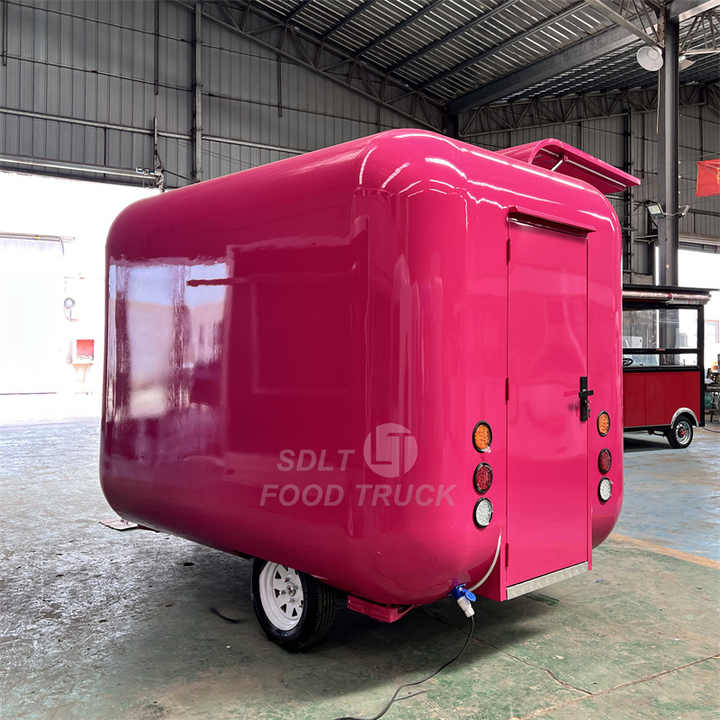 Small Food Trailers with Big Window for Street - Side Mobile Beverage ...