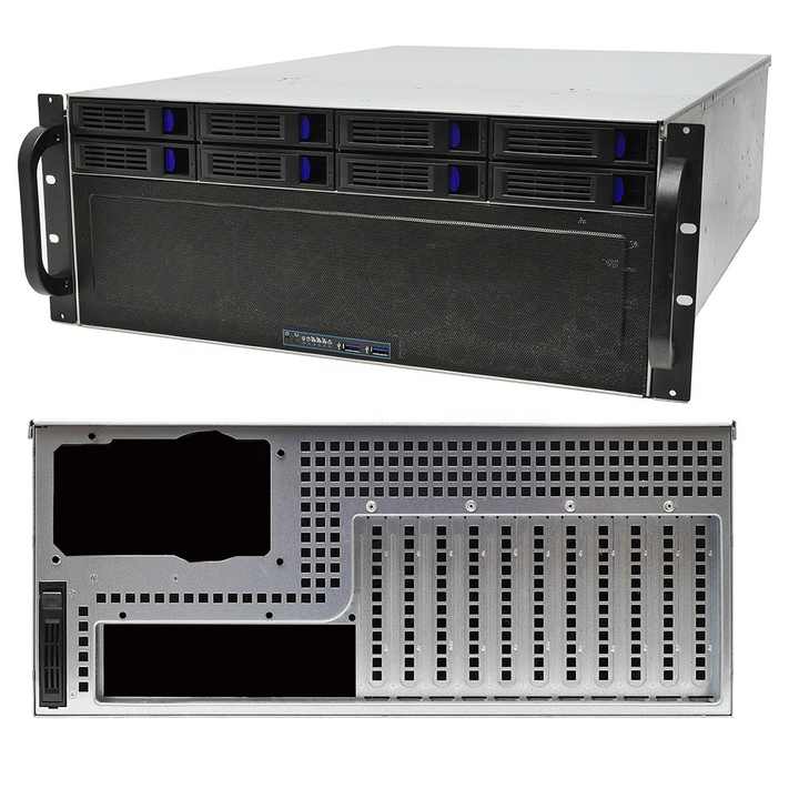 4U 5GPU Case - Support Supermicro Asus MB X11DPG X9DRG-QF
