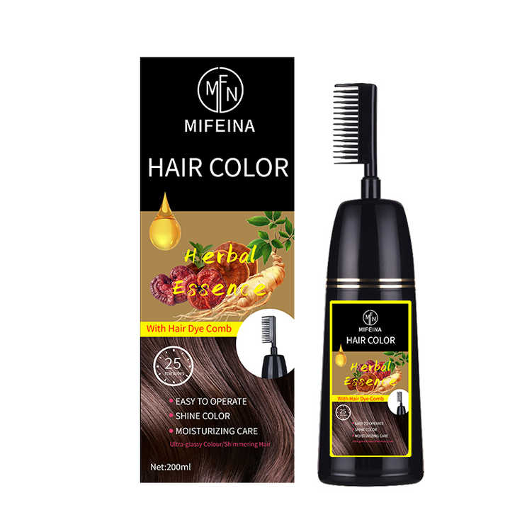 Black Hair Magic Fast Hair Dye Shampoo for the Back Magic Comb Color ...