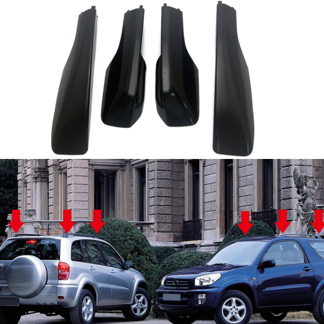 Wholesale Car Styling 4Pcs For Toyota RAV4 2001 2005 Car Roof Rack Rail End Replace Cover