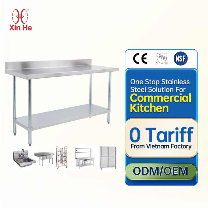 Heavy Duty Compact Restaurant Commercial Stainless Steel Kitchen Work ...