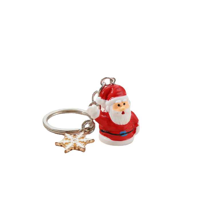 New Arrival Christmas Tree Snowflake Elk Pendant Keychain Santa Claus ...