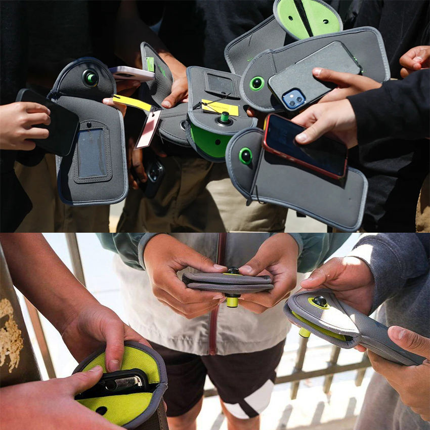 School Concerts Anti Camera Locking Mobile Phone Pouch Lockable ...