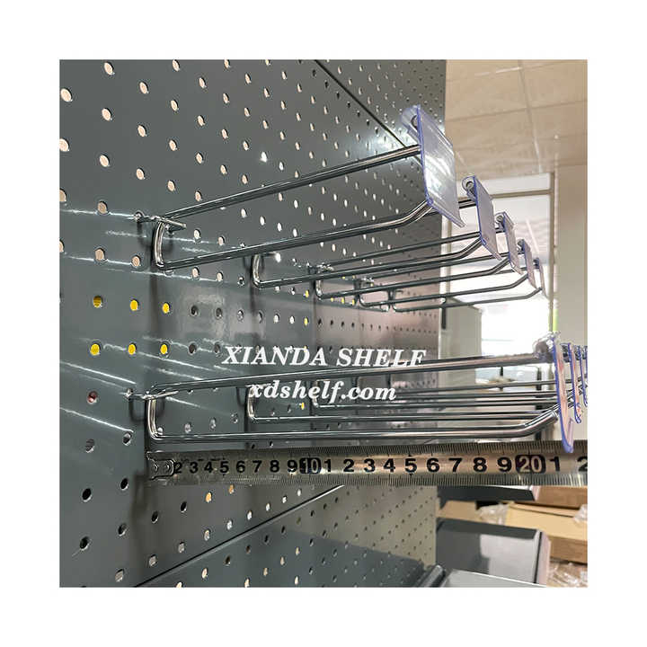 Chromed Single Wire Price Tag Label Peg Prong Perforated