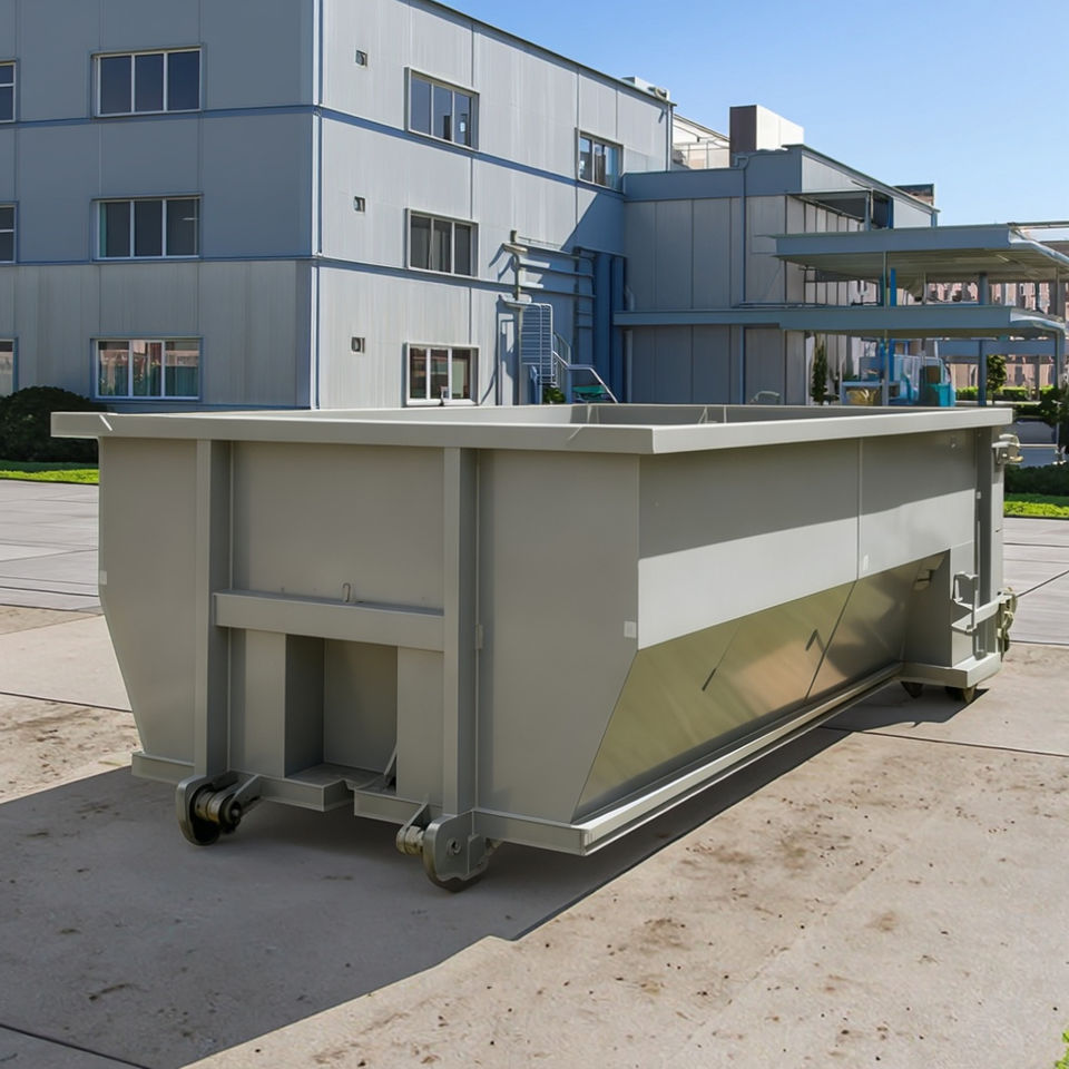Custom Sizes Open-Top Roll Off Dumpster Factory Price Reinforced Steel ...
