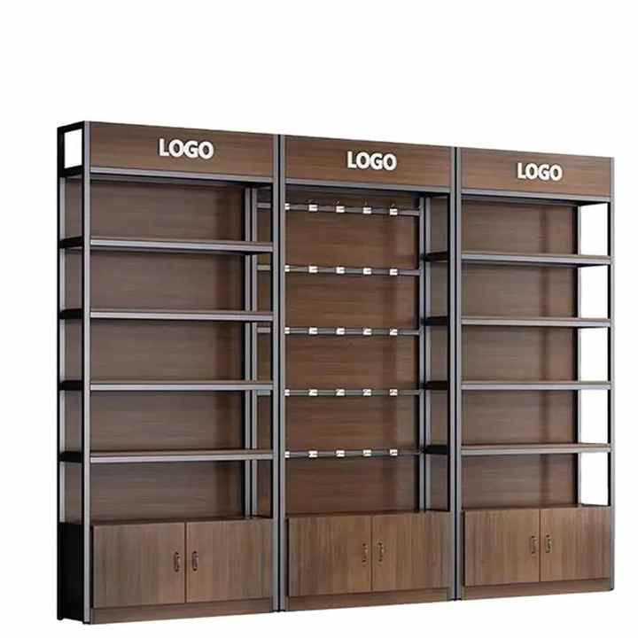 Custom Mdf Display Shelf Storage Stand Metal Wood Standing Display Rack ...