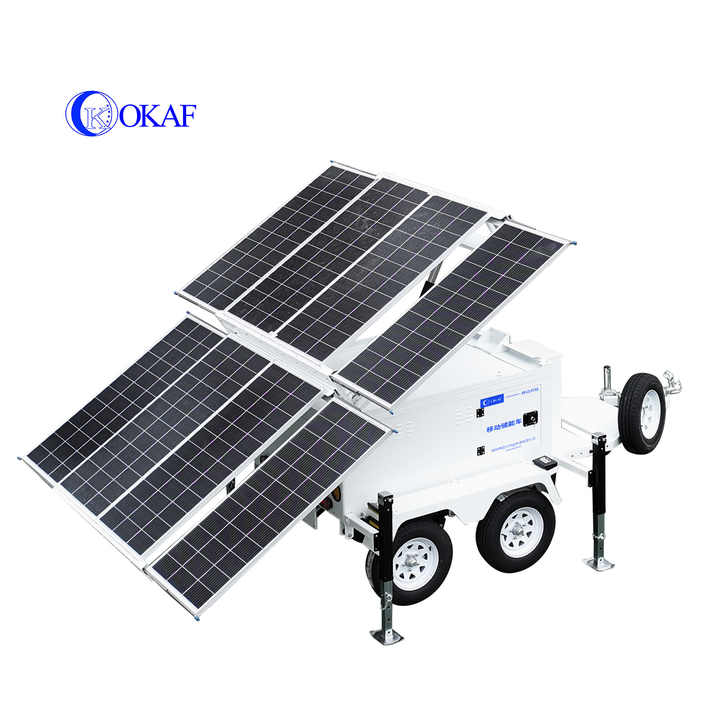 Mobile Solar Trailer - off Grid Power System with MPPT