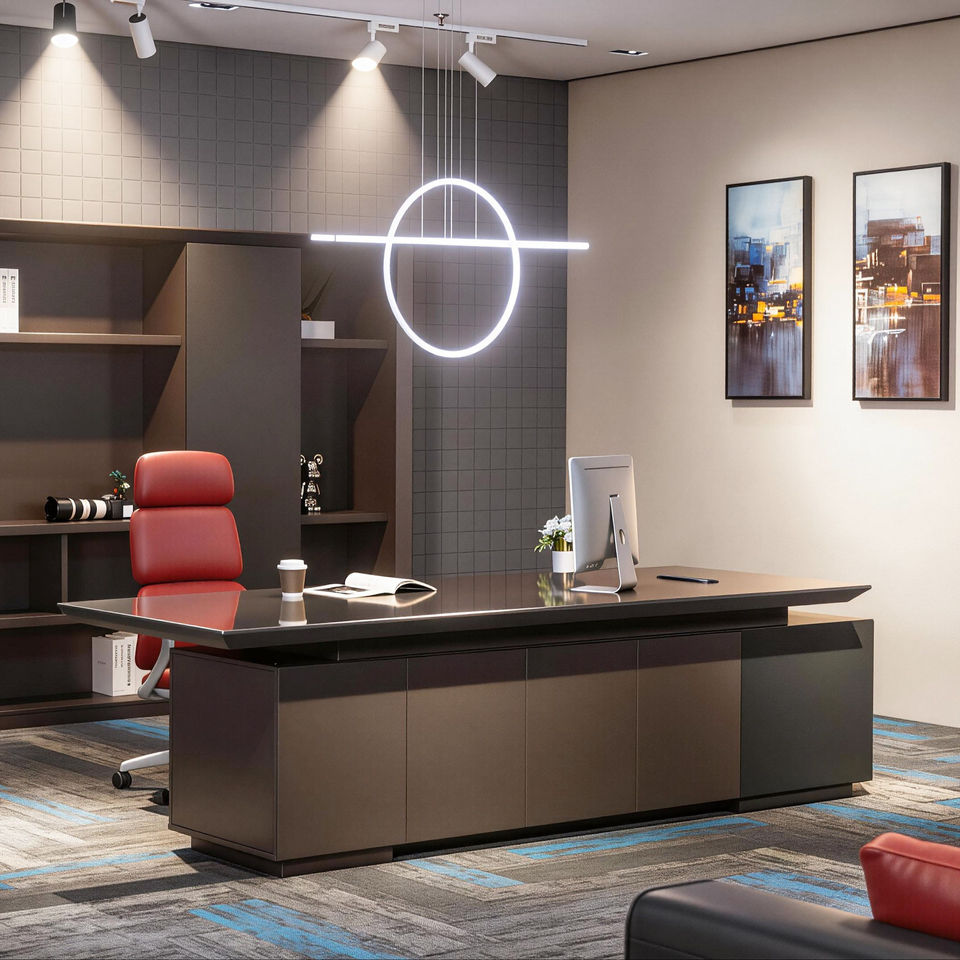 Ergonomic L-Shaped Executive Corner Desk for Office Modern Design ...