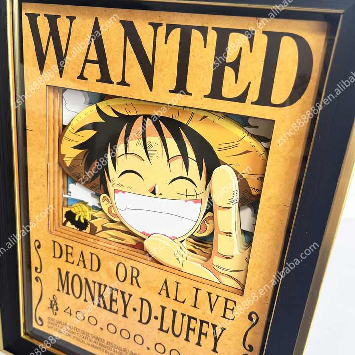 3D Anime Paper Art - Customizable Decorative Paintings