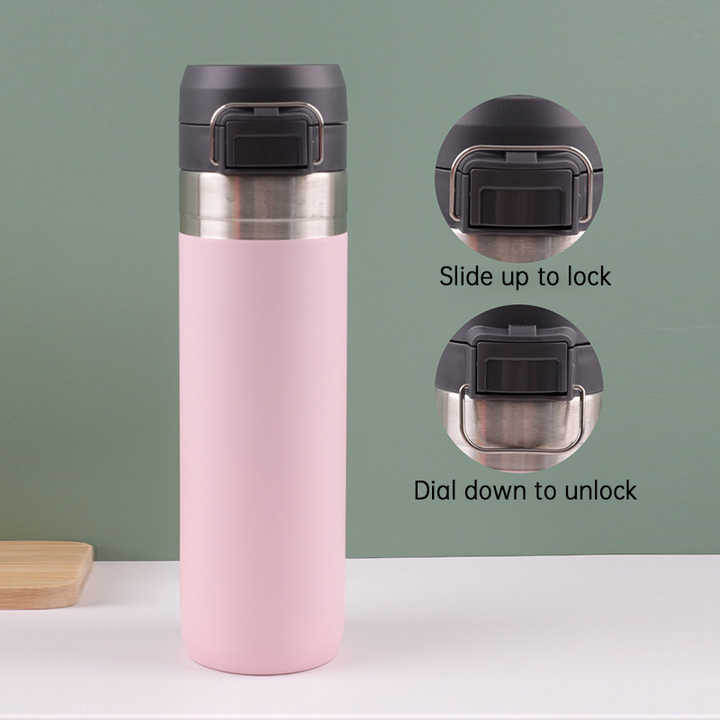 Fonwhy Custom 800ml Stainless Steel Tumbler Outdoor Sports Large Capacity Vacuum Insulated Cup ...