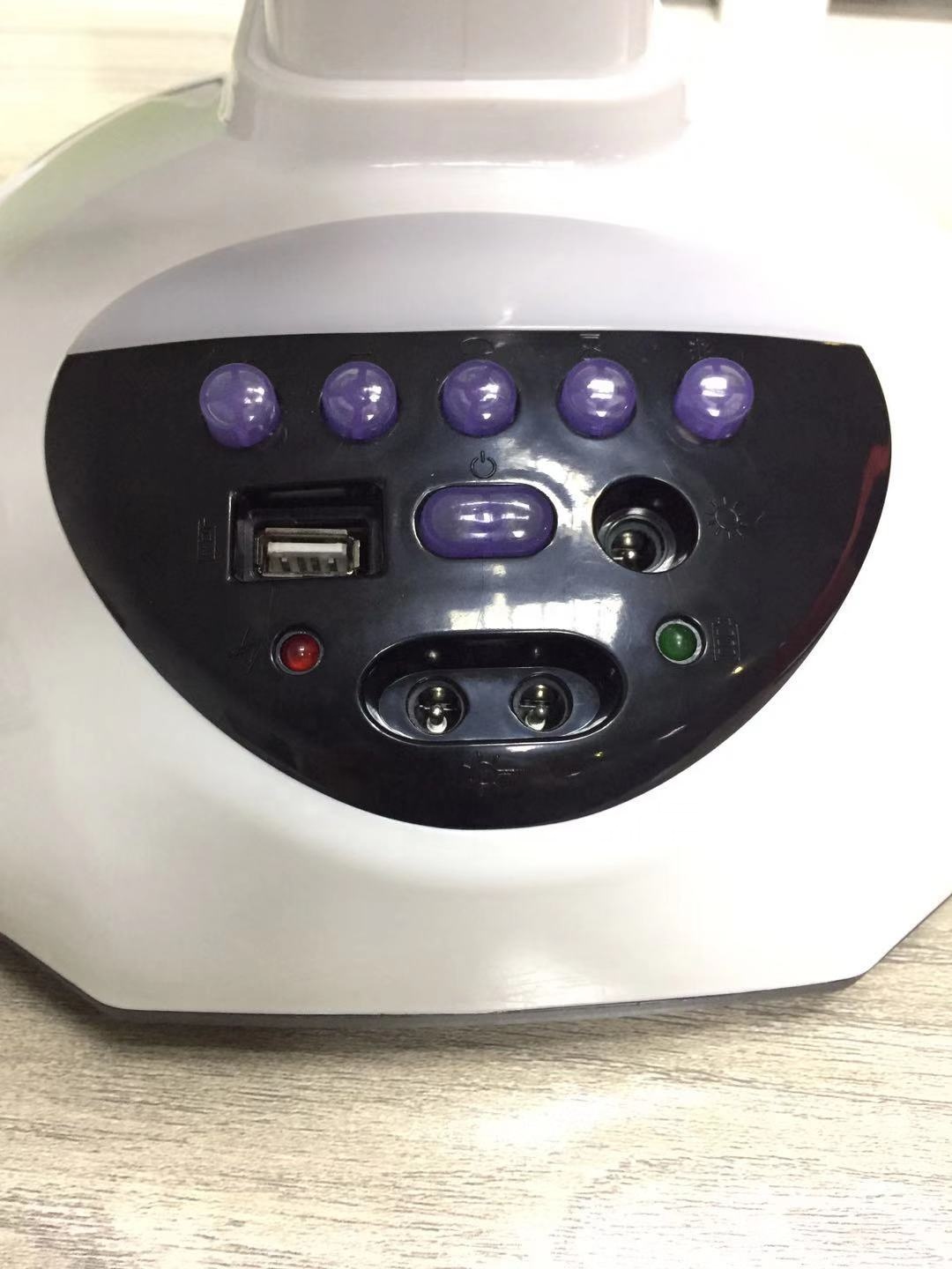 12 Inch Solar Desk Fan Energy Saving Plastic Rechargeable Desk Fan With ...