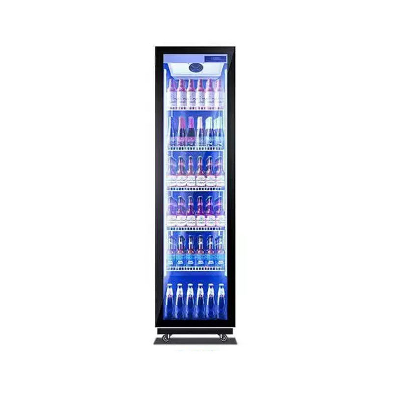 Commercial Standing Beverage Cabinet Single Door Vertical Chiller 14 Cu ...
