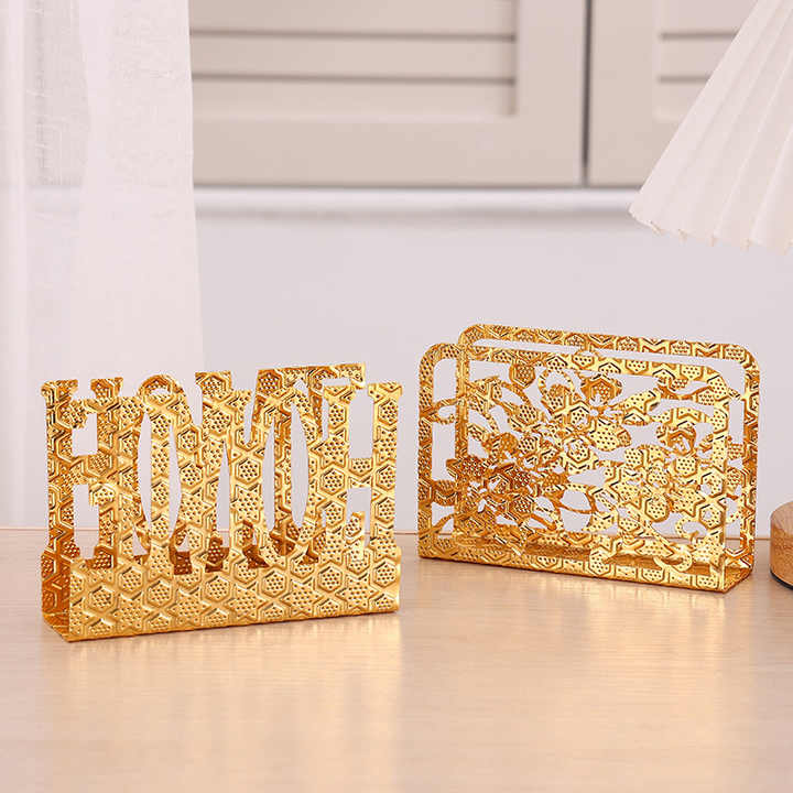 Various Style Table Metal Tissue Box Luxury Gold Tissue Paper Holders ...