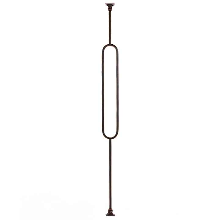 Custom Wrought Iron Stainless Steel Stair Baluster Skinny Scroll 5PK ...