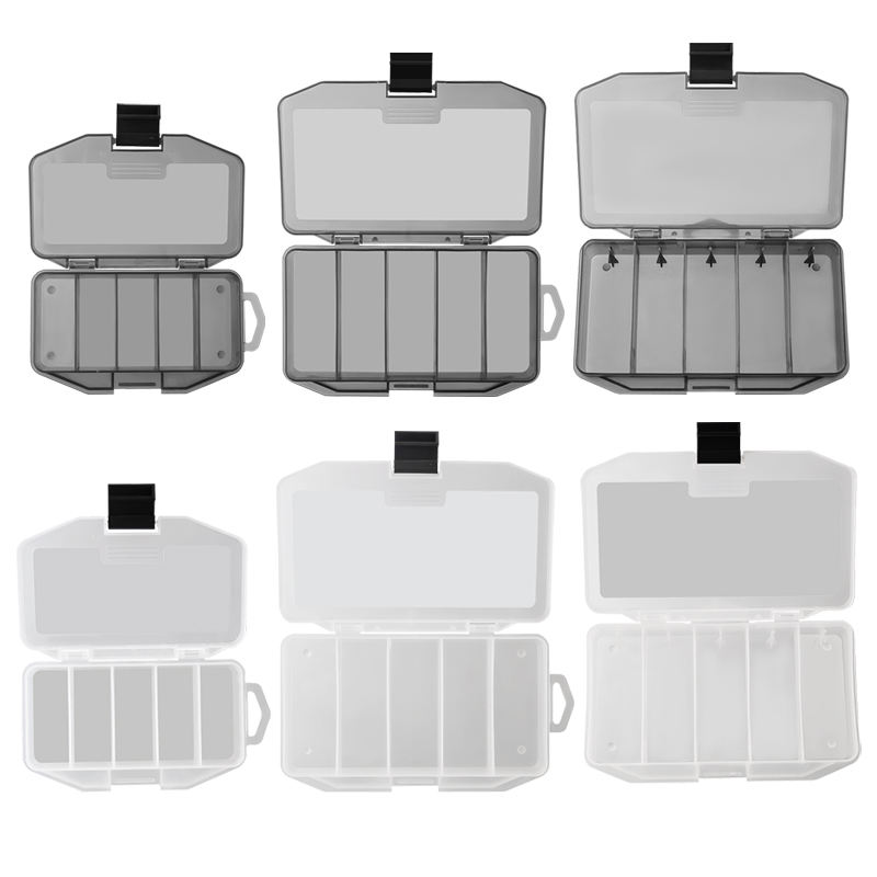 Palmer clear Fishing Lures Set Box Plastic Fishing Tackle Box Container ...