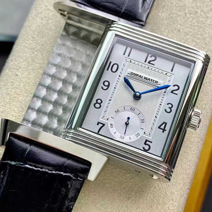 OUPAI 2024 New Arrival Double Dial Time Zone Mechanistical Rectangle ...