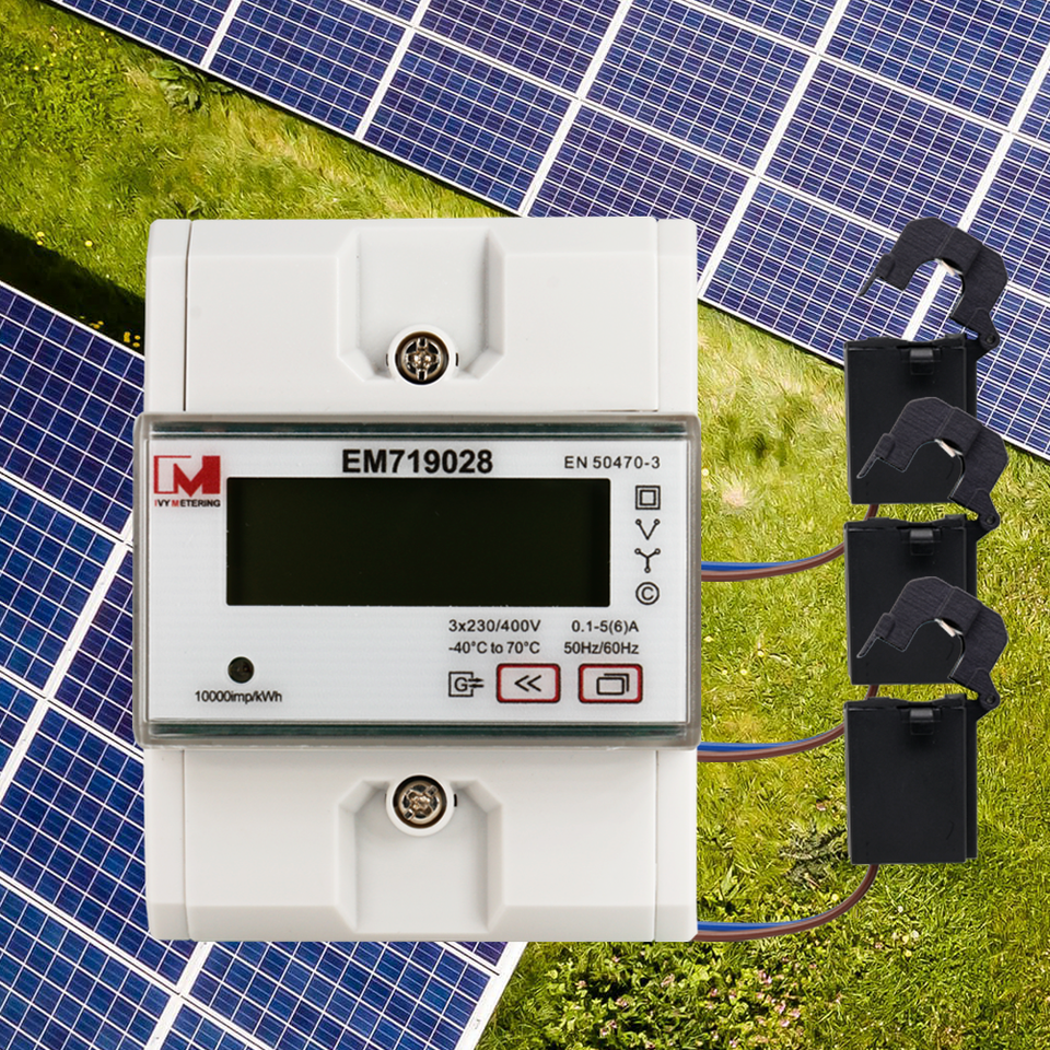 Bidirectional 3 Phase CT Energy Meter with Rs485 Modbus Rtu Current ...