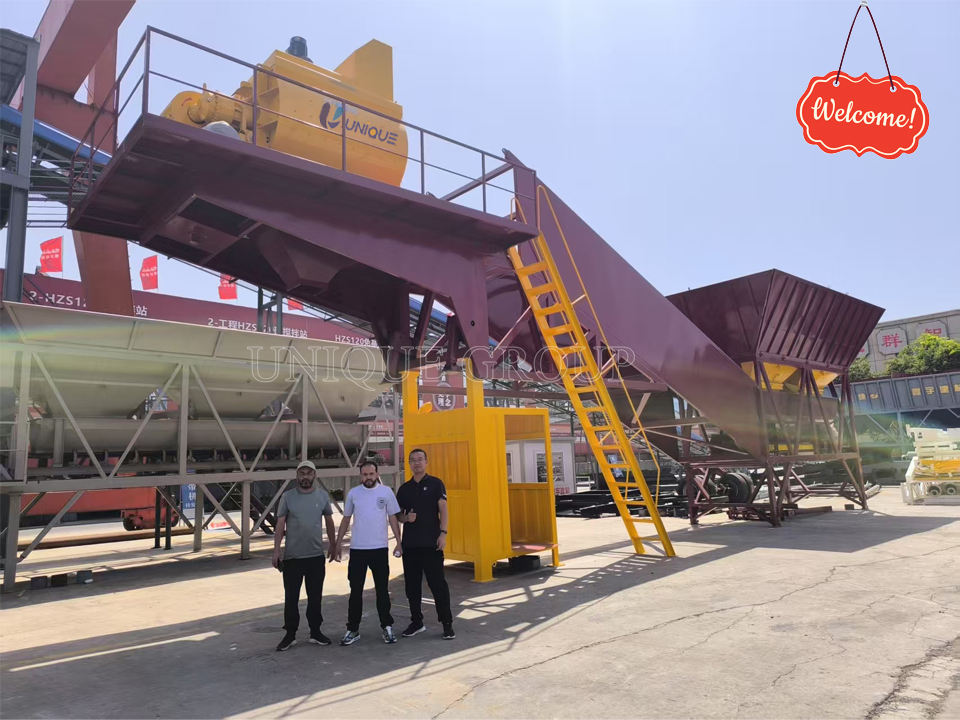 Industrial Stationary Cement Equipment Building Concrete Mixing ...