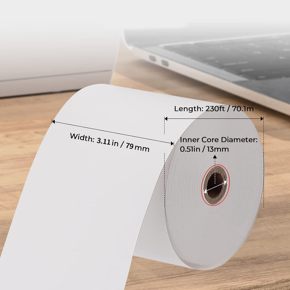 Baiyuan 80x80mm Single Layer Thermal Receipt Paper 48-80gsm Low Price ...