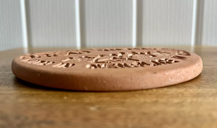 Terracotta Pottery Bread Warmer Oven Plate Plaque Rustic Natural ...
