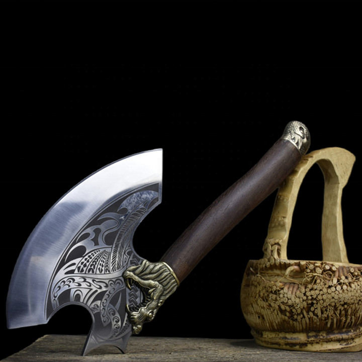 China Longquan Kitchen Bone and Meat Cutter Chopping Rough Bone Hand ...