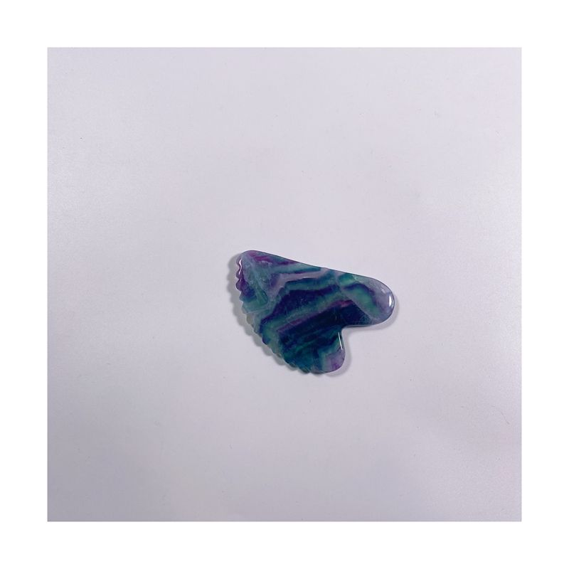 2026 Beautiful Guasha Board Natural stone Fluorite Teeth Shade Gua Sha ...