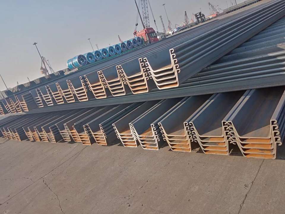 Z Steel Sheet Pile Cofferdam Steel Sheet Pile 600X210X18mm U Section ...