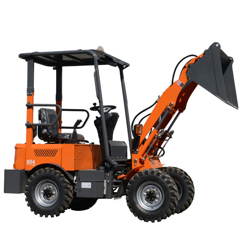 Electric Mini Farming Front End Wheel Loader with Engine 400kg Capacity ...