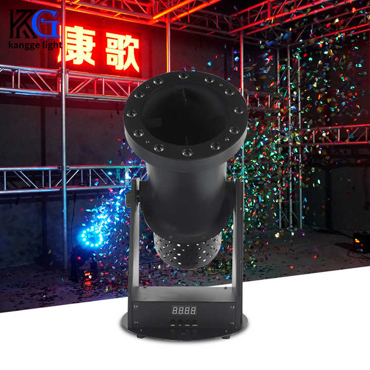 1500W Paper Cannon Machine LED Lights RGB Confetti Blower Storm Machine ...