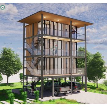 3 Storey Prefab Container Hotel - Luxury & Sustainability