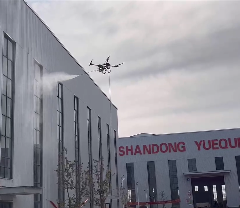 High-Efficiency Facade Cleaning Drone for Industrial Window Cleaning ...