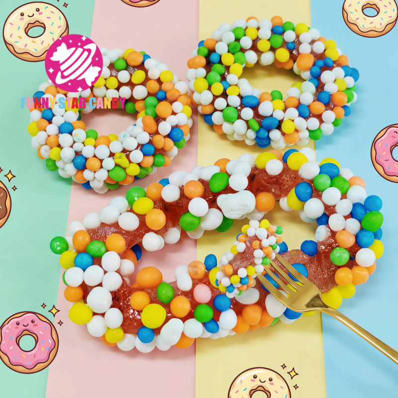 2026 Fruity Donut-Shaped Pearl Gummies Custom Kids' Snacks Rainbow ...