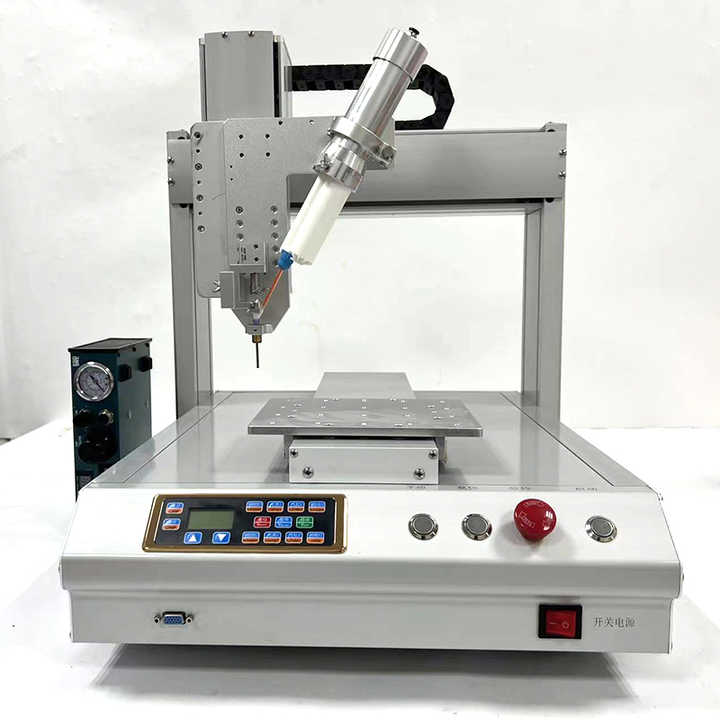 3 Axis Dual Station Automatic Glue Dispenser - 360° Rotary